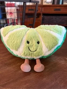 Jellycat | Toys | Jellycat Green And White Plush Lime Slice | Poshmark